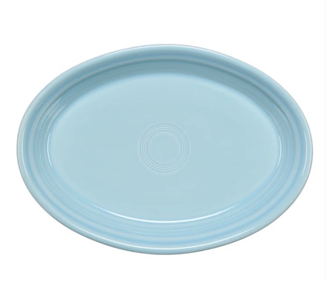 Small Oval Platter 9 5/8 Sky - Canton Dish Barn