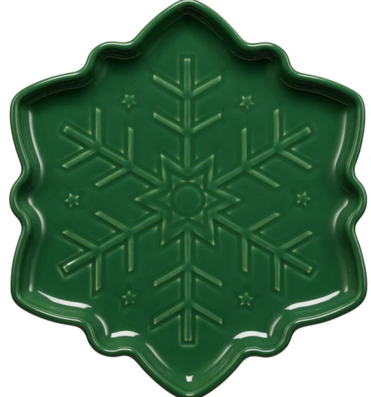 Snowflake Shaped Plate Jade - Canton Dish Barn