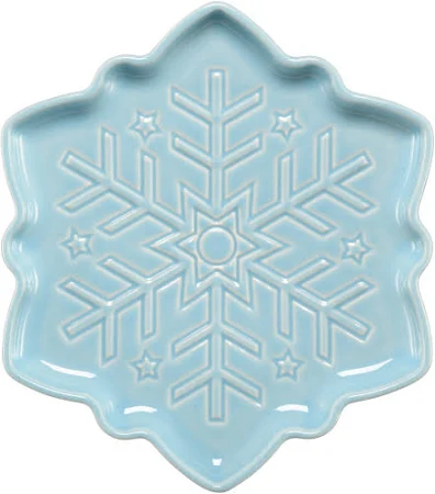 Snowflake Shaped Plate Sky - Canton Dish Barn