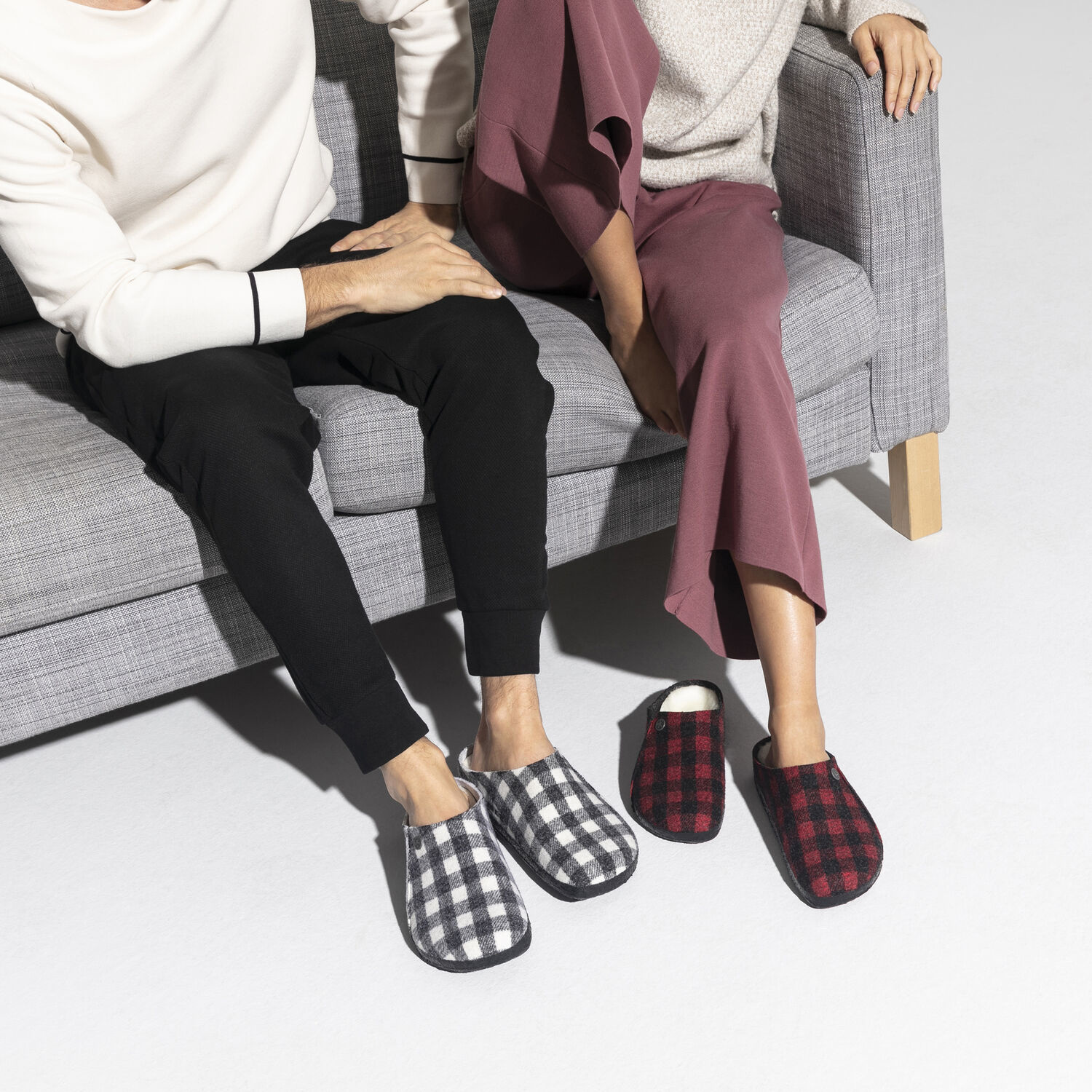 Birkenstock Zermatt Carreaux Rouge/Noir | Tony Pappas - Tony Pappas ...