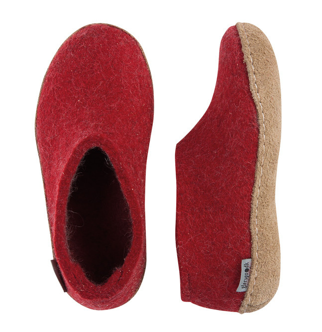Glerups Kids Shoe Leather Sole Red | Tony Pappas - Tony Pappas ...