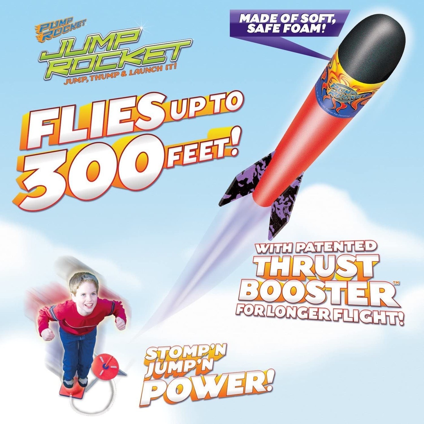 Geospace Jump Rocket Launcher & 3 Rockets - Minds Alive! Toys Crafts Books