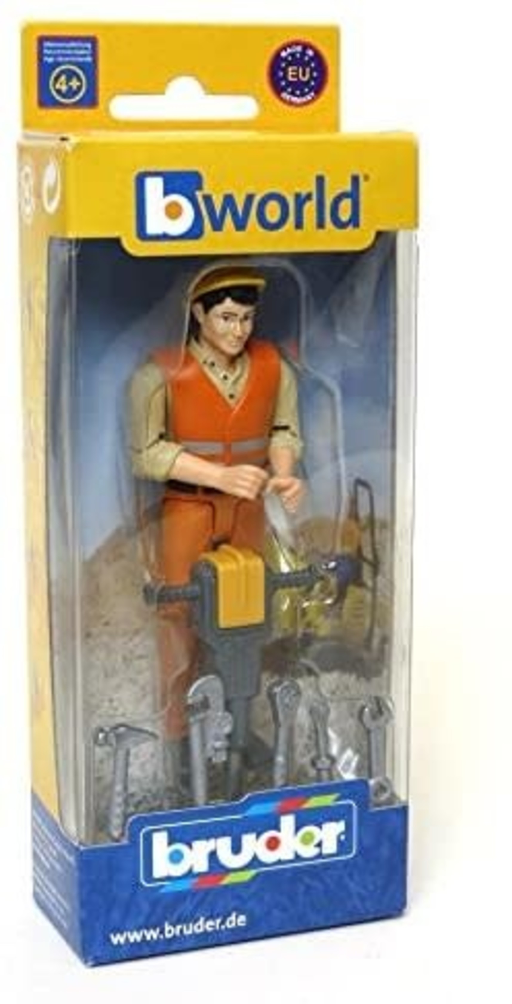 Bruder Figure Construction Worker - Minds Alive! Toys Crafts Books