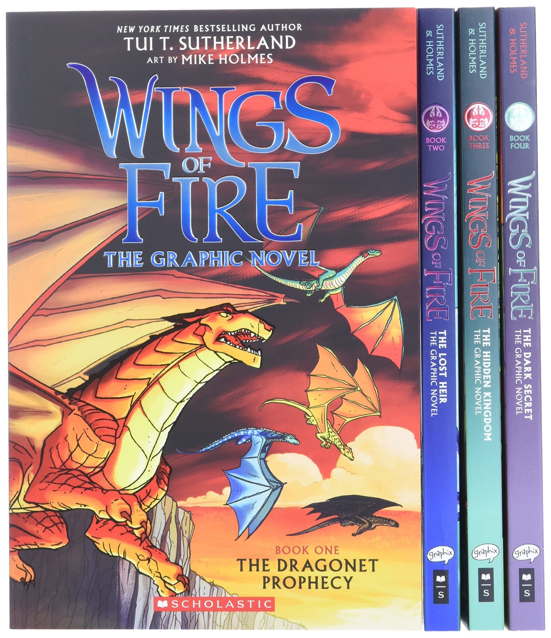 Wings of Fire Grapic Novels Box Set 1-4 - Minds Alive! Toys Crafts Books