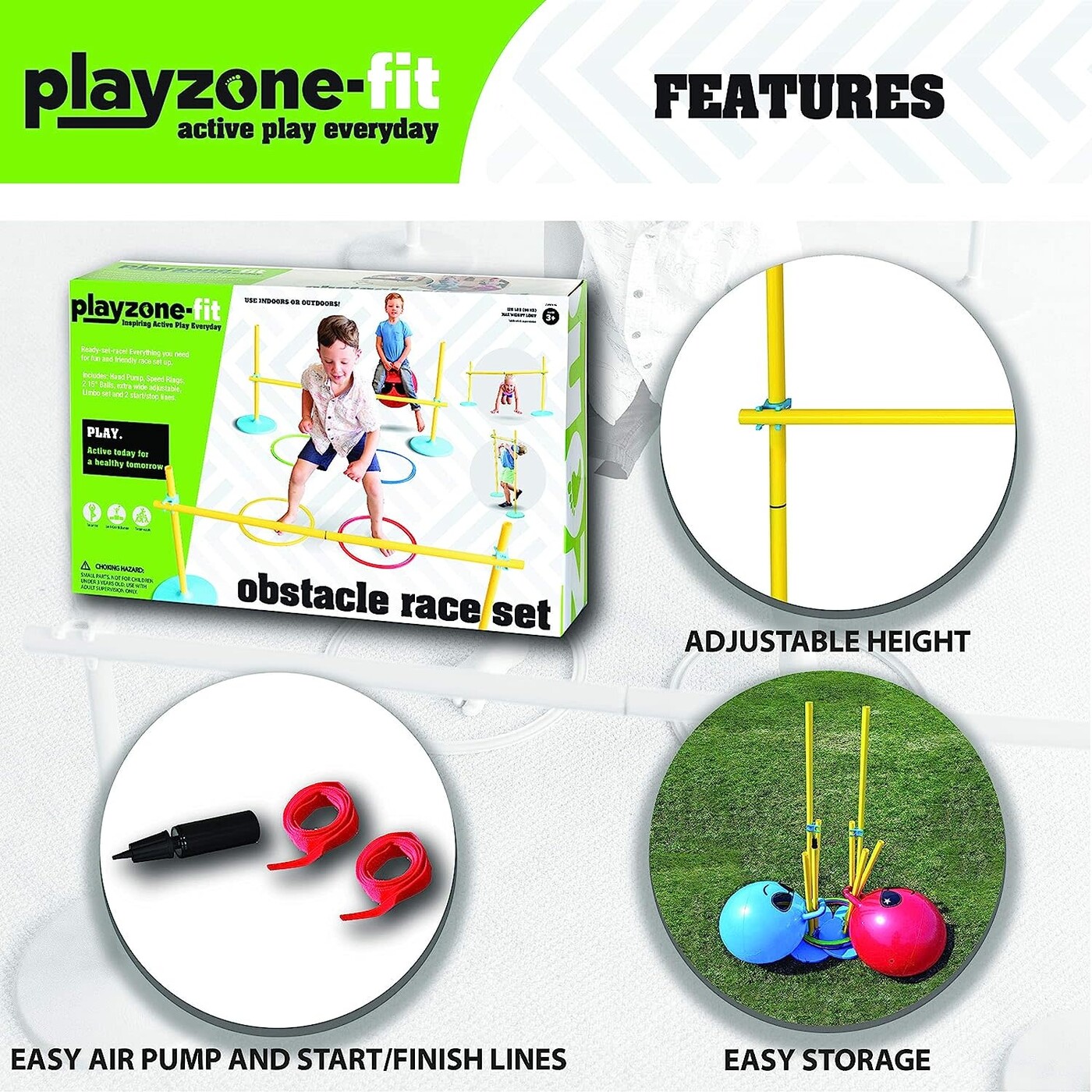 Playzone-Fit Obstacle Race Set - Minds Alive! Toys Crafts Books
