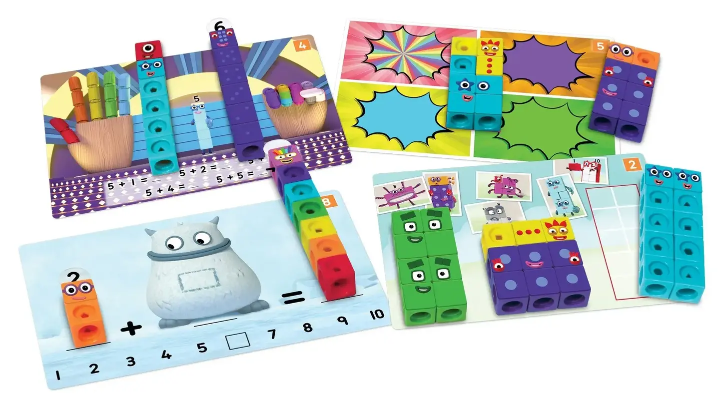NumberBlocks Mathlink Cubes 1-10 Activity Set - Minds Alive! Toys ...