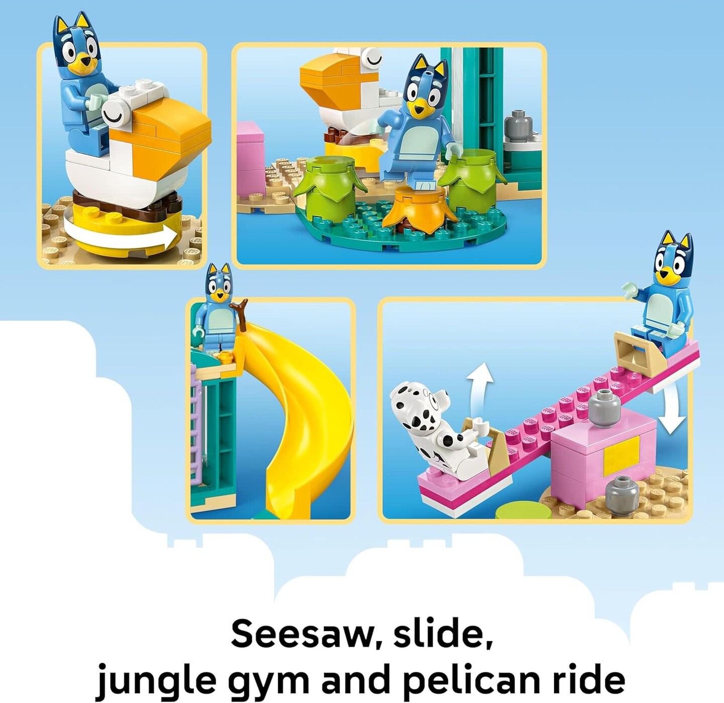 Lego Bluey Playground Fun with Bluey and Chloe - Minds Alive! Toys ...
