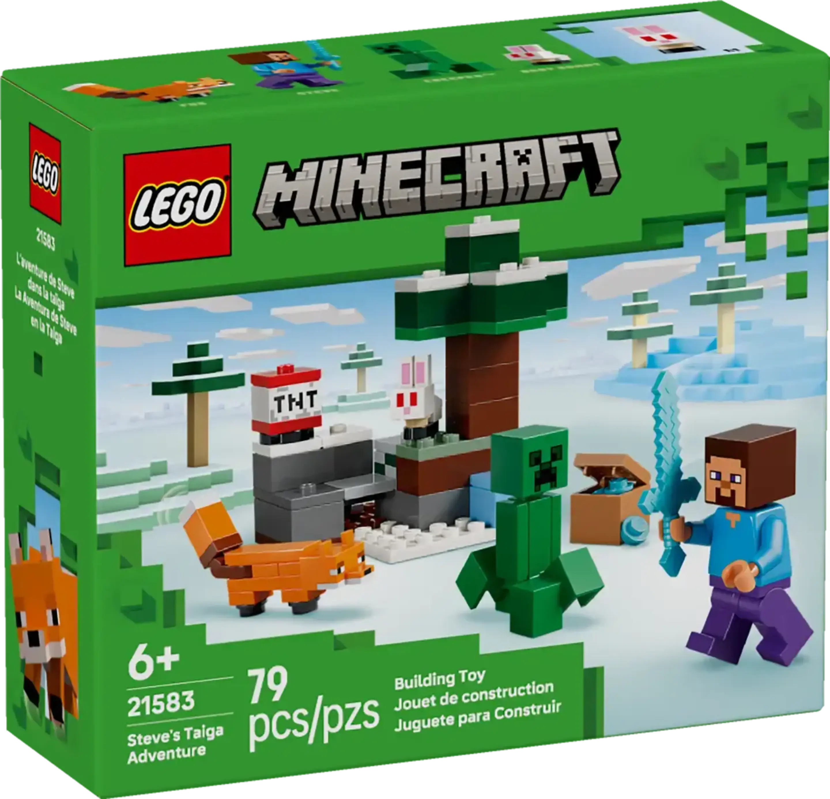 Lego Minecraft Steve's Taiga Adventure - Minds Alive! Toys Crafts Books