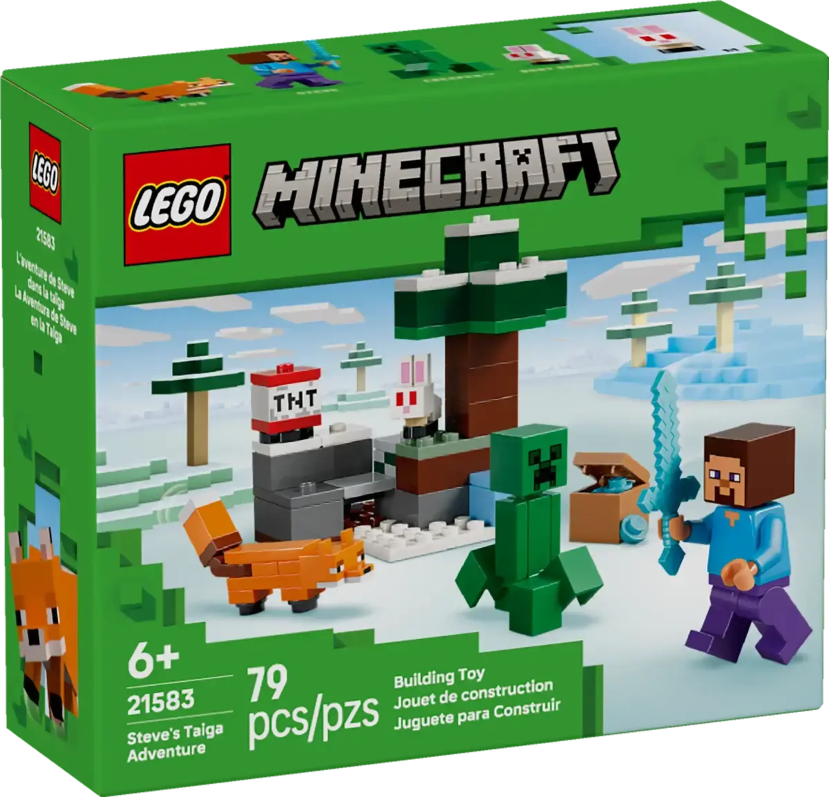 Lego Minecraft Steve's Taiga Adventure - Minds Alive! Toys Crafts Books