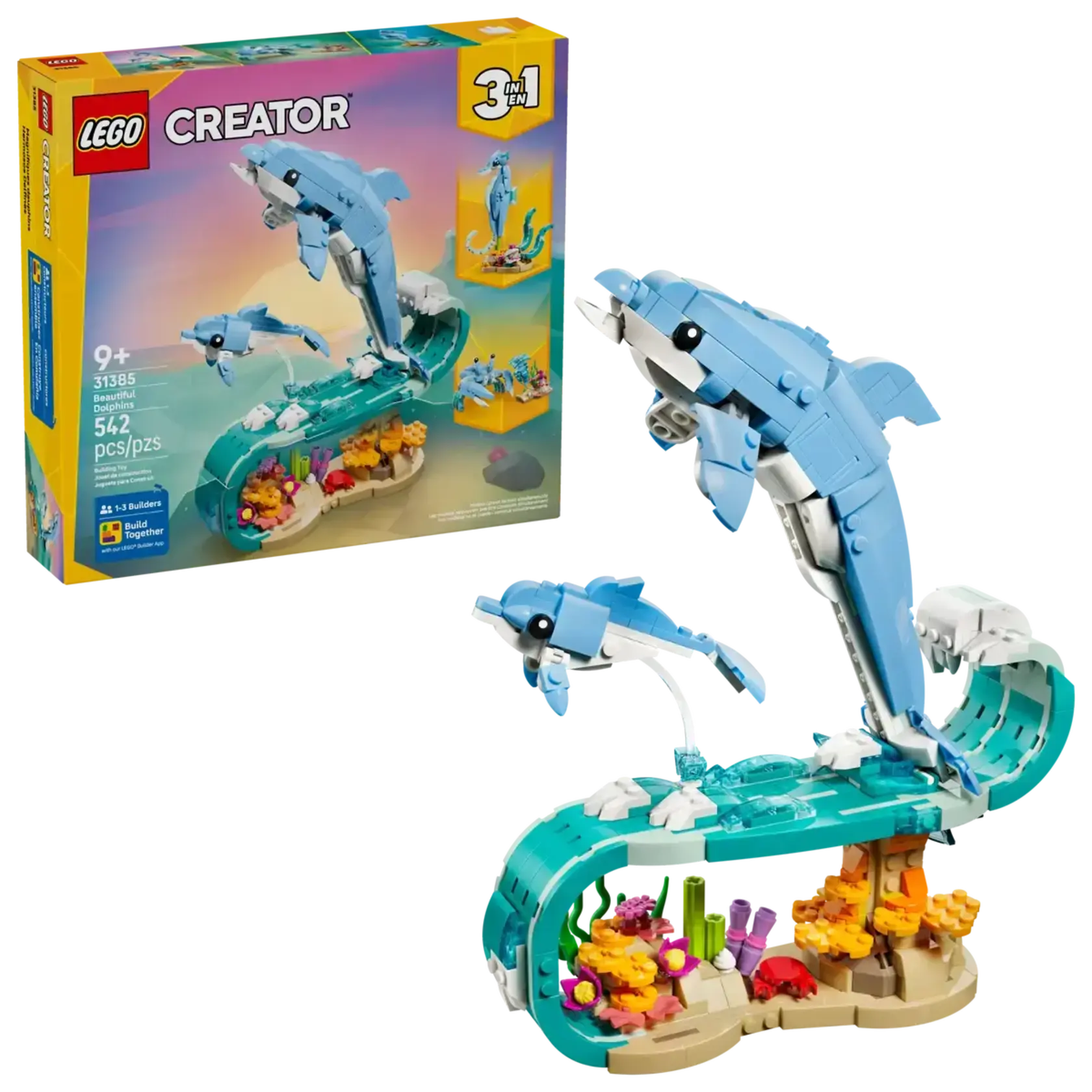 Lego Creator Sea Animals: Beautiful Dolphins - Minds Alive! Toys Crafts ...