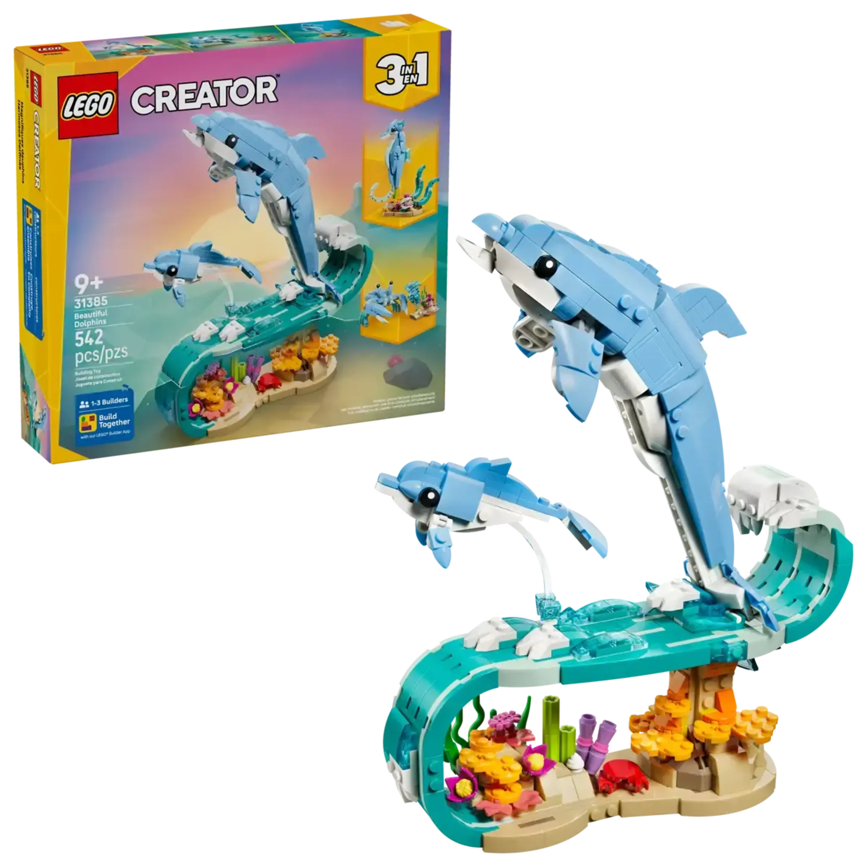 Lego Creator Sea Animals: Beautiful Dolphins - Minds Alive! Toys Crafts ...