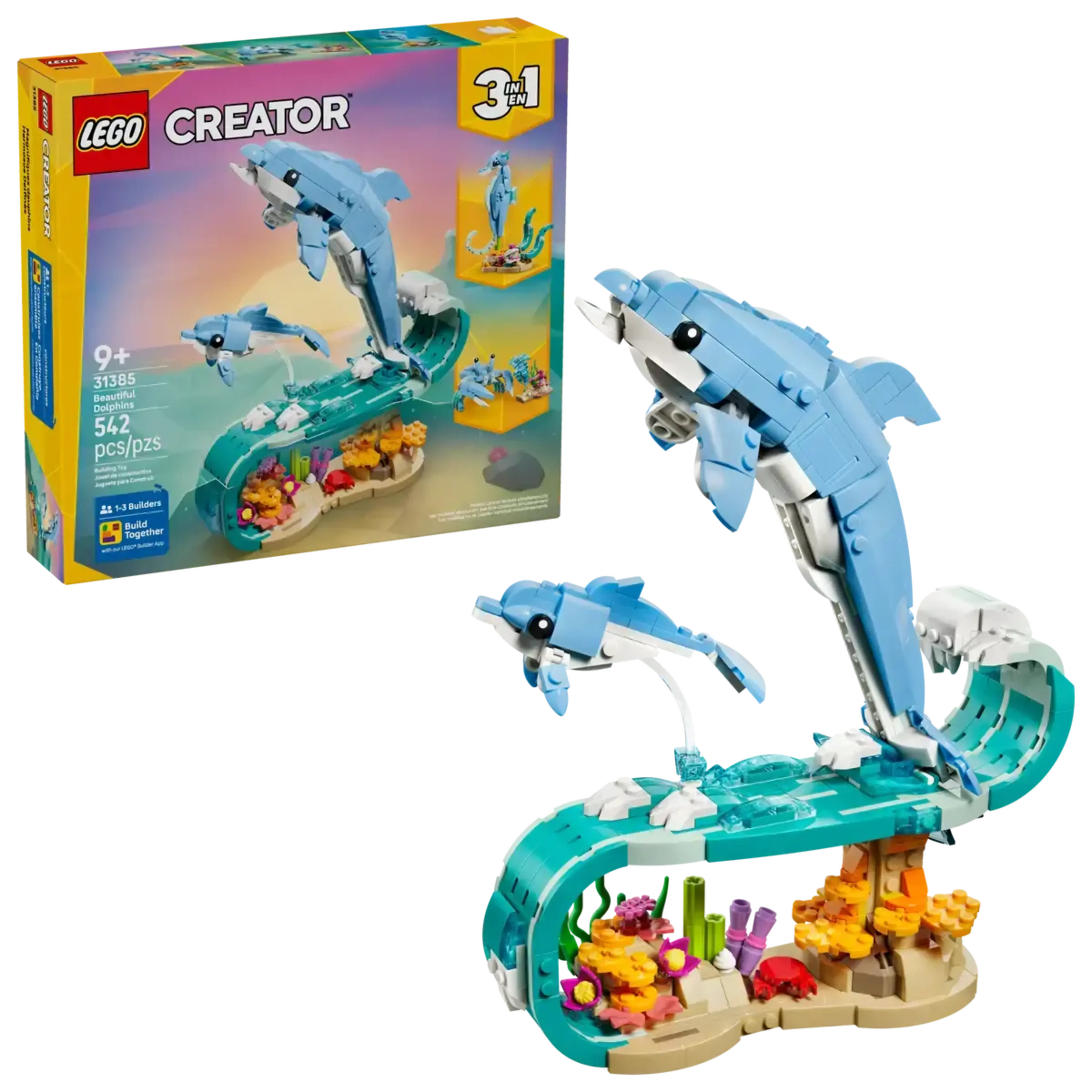 Lego Creator Sea Animals: Beautiful Dolphins - Minds Alive! Toys Crafts ...