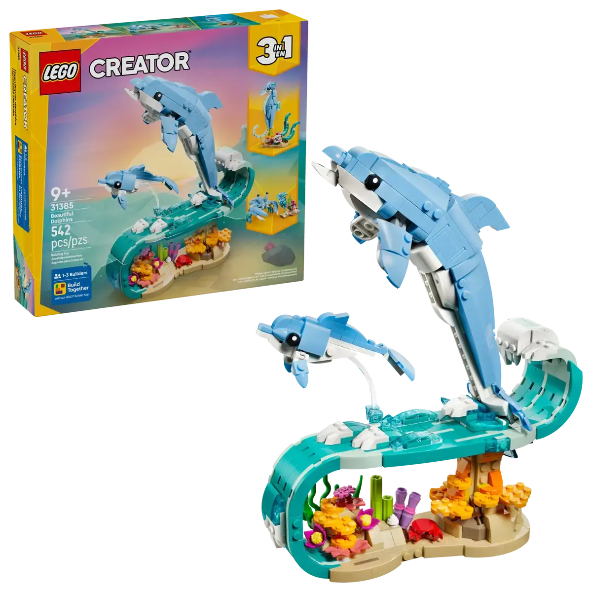 Lego Creator Sea Animals: Beautiful Dolphins - Minds Alive! Toys Crafts ...
