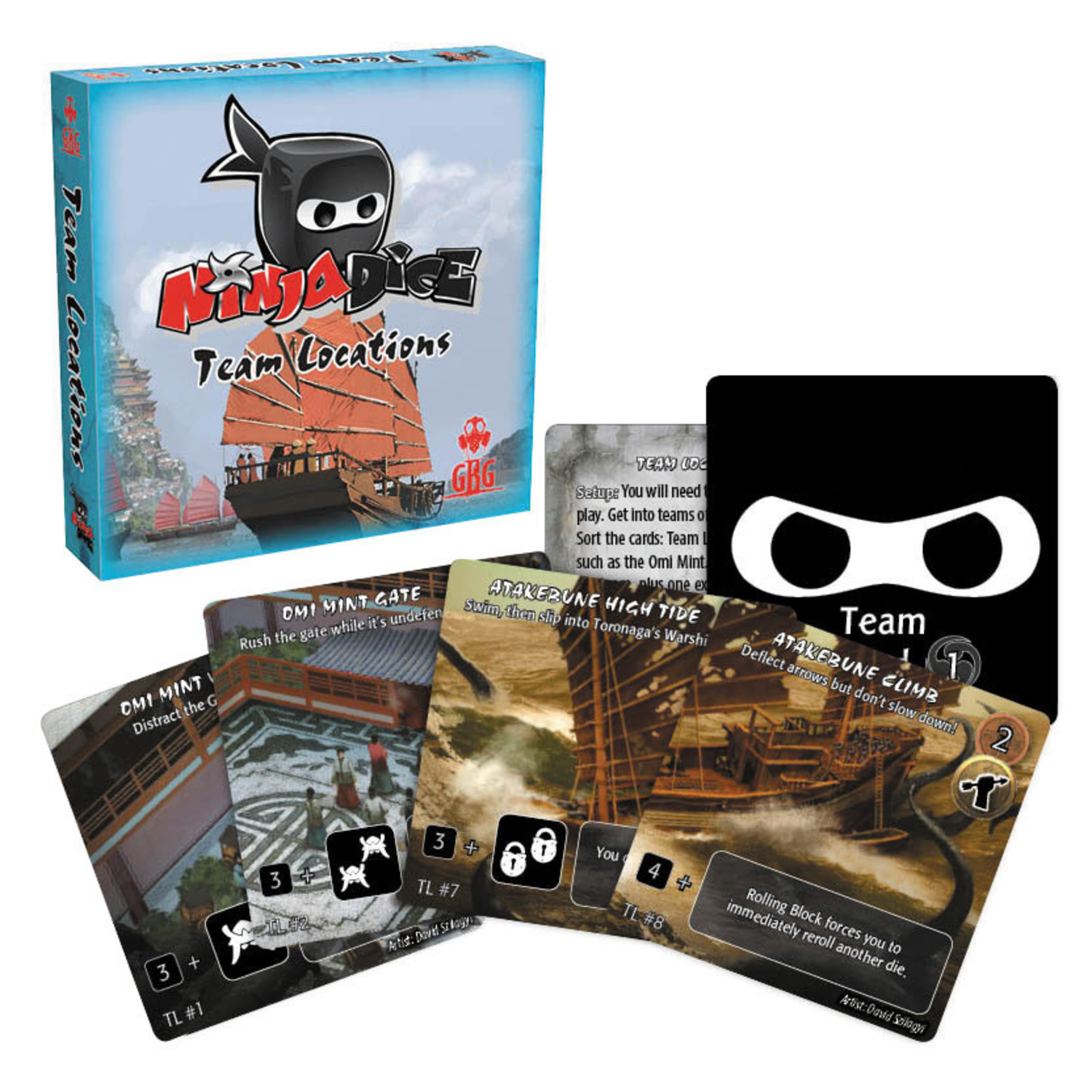 GBG Ninja Dice: Location Cards - Family Time Games