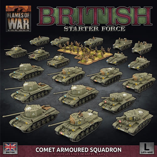 Flames of War: British Starter Force Comet Armoured Squadron Late War ...