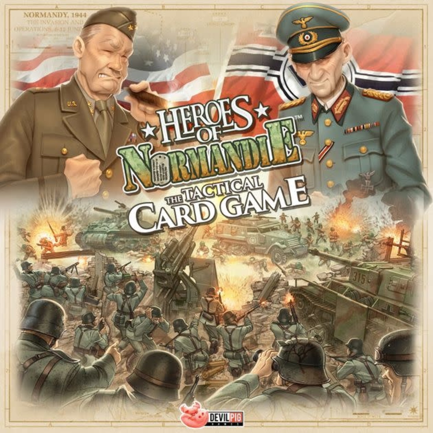 Devil Pig Games Heroes of Normandie the Tactical Card Game - Family ...