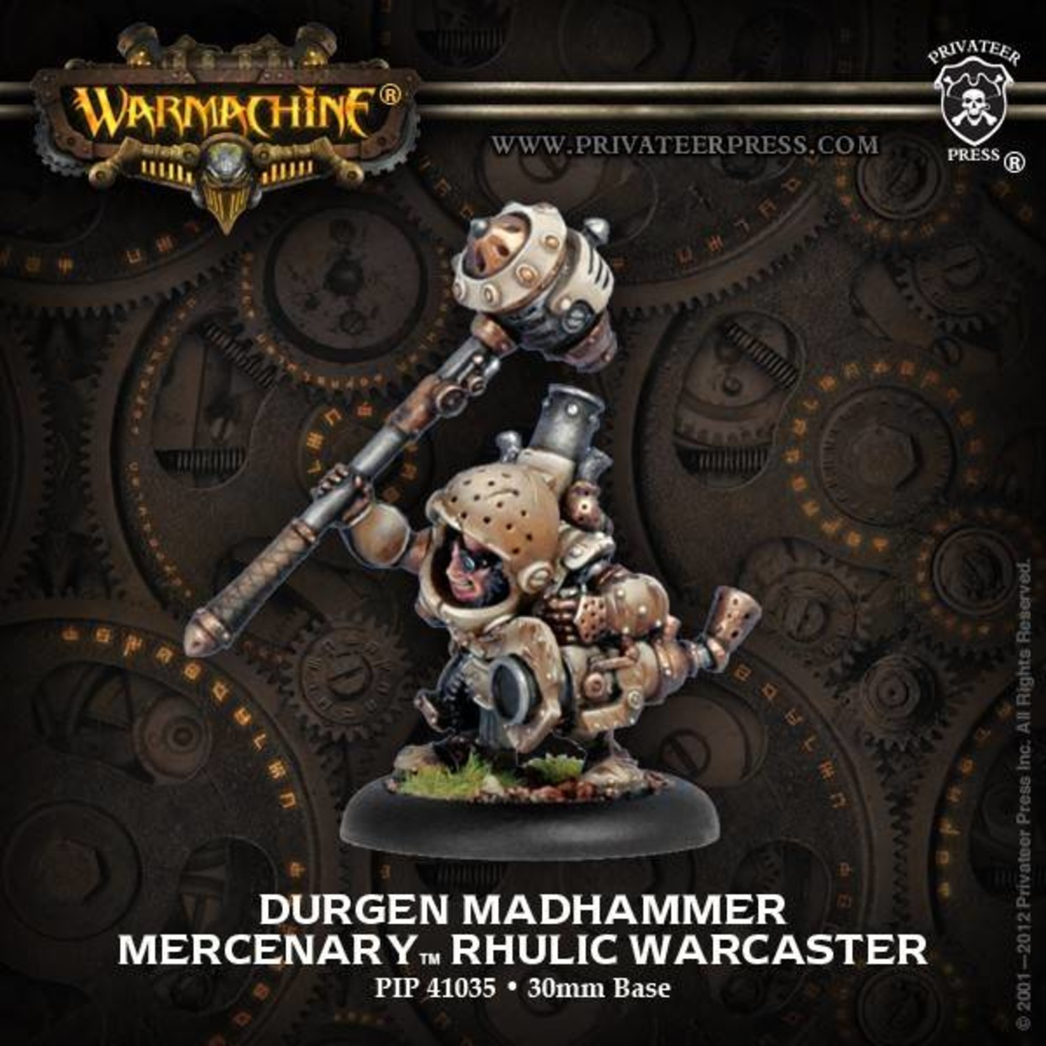 Warmachine: Mercenaries Durgen Madhammer Rhulic Warcaster - Family Time ...