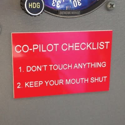 Sporty's Co-Pilot Checklist Placards Humerous - avworld.ca