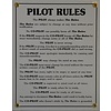 Metal Sign, Pilot Rules | avworld.ca