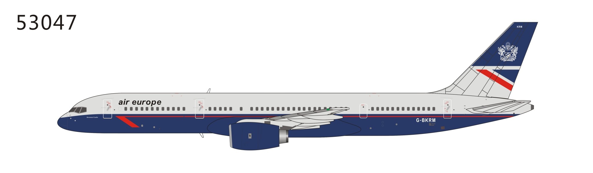 B757-200 air europe BA Landor livery G-BKRM 1:400 - avworld.ca