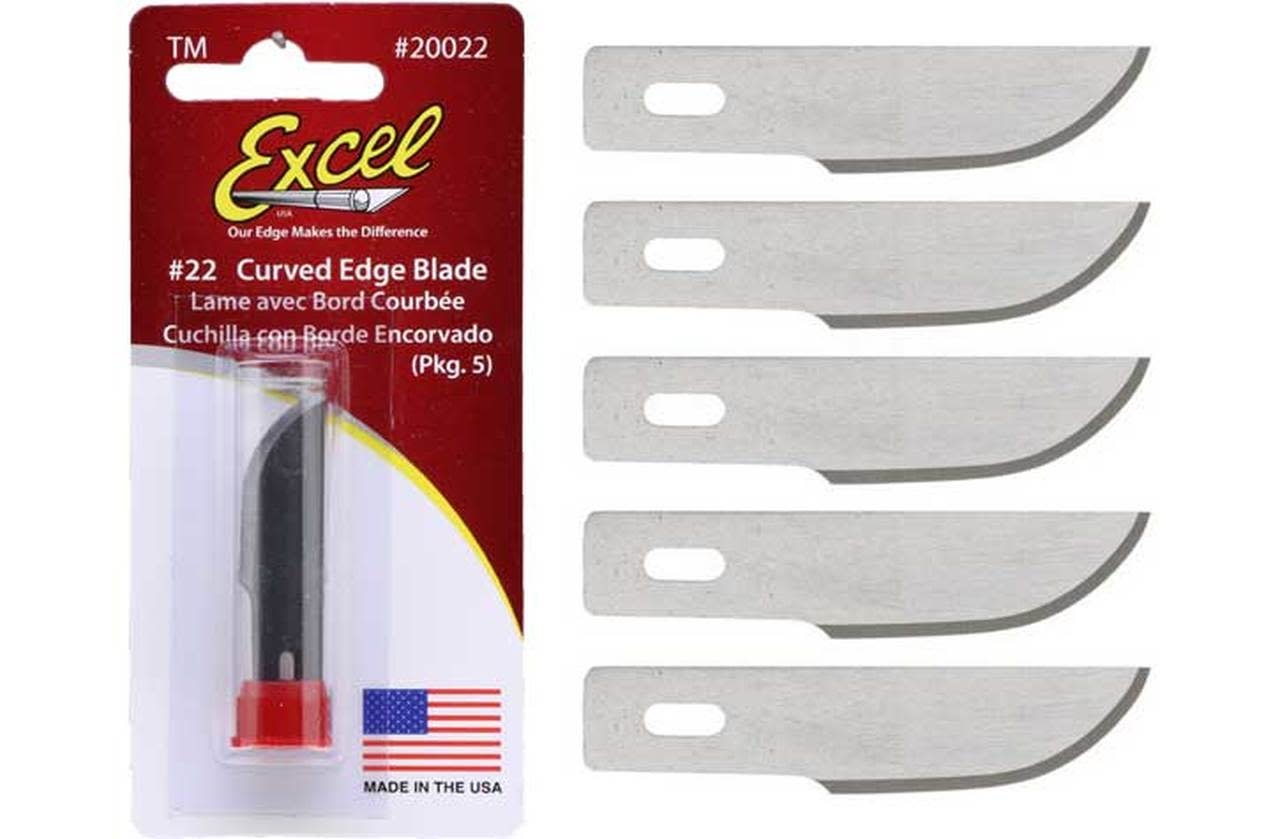 EXCEL CURVED BLADES #22 [ 5pcs ] - avworld.ca