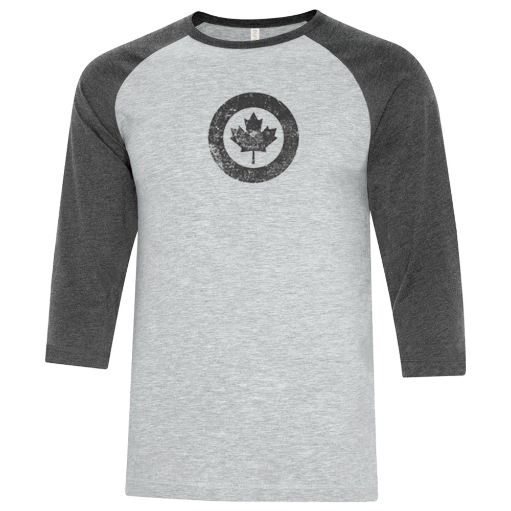 RCAF Modern Roundel Adult Baseball Tee - avworld.ca