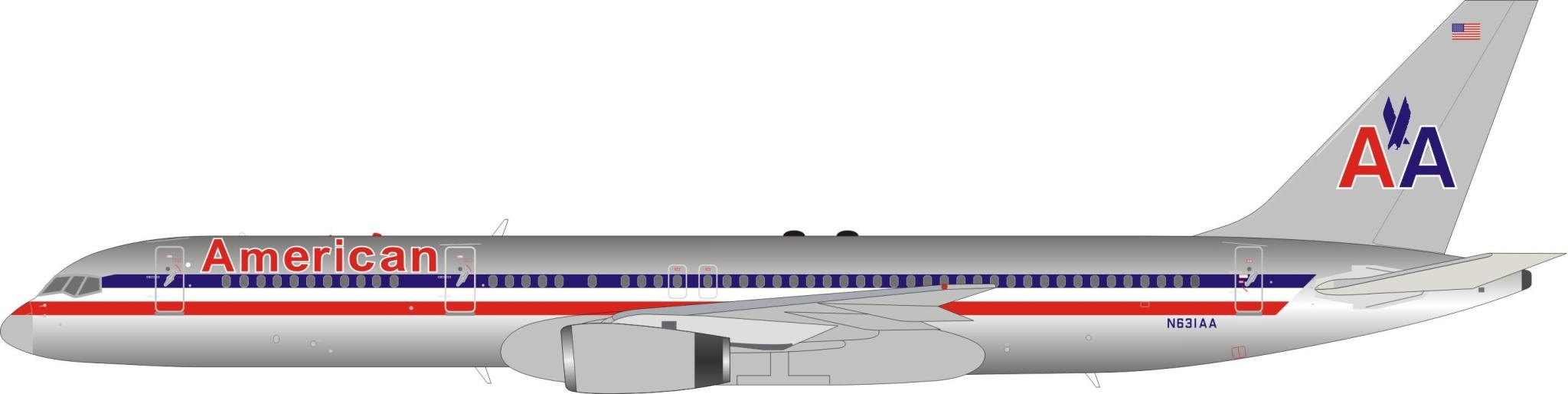 B757-200 American Airlines AA N631AA 1:200 - avworld.ca