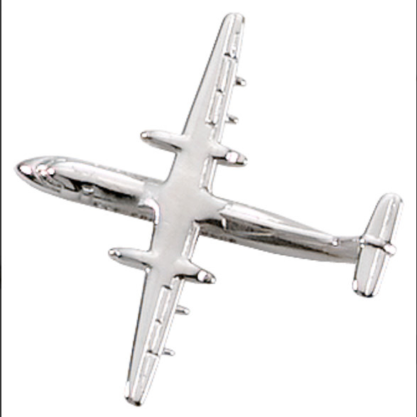 Pin Dash 8 (3-D cast) Silver Plate - avworld.ca