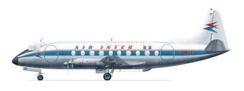 Vickers Viscount 700 Air Inter 1:144 - avworld.ca
