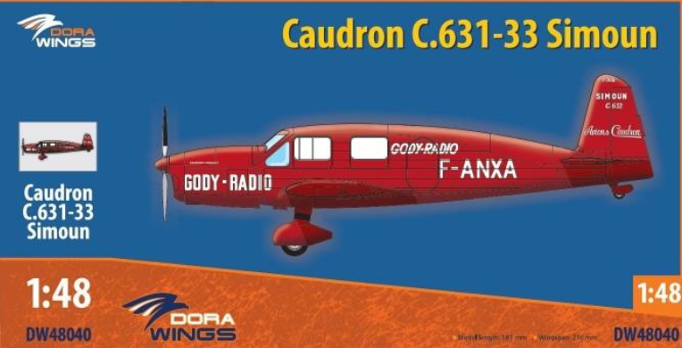Caudron C.631-33 Simoun 1:48 - avworld.ca