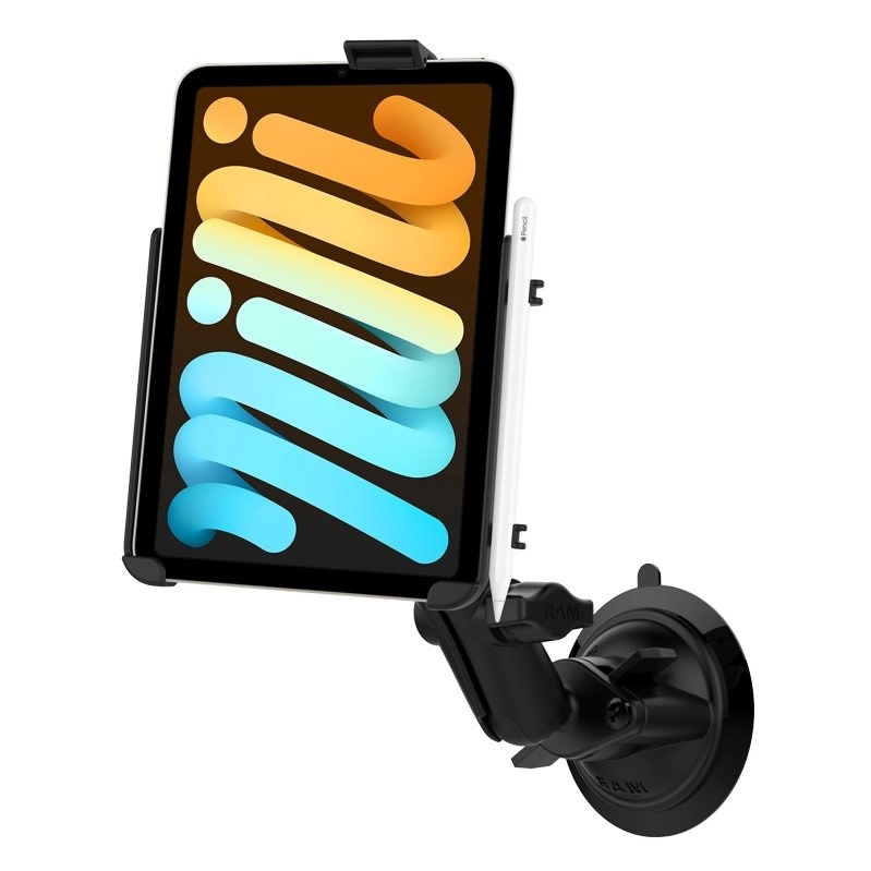 Suction Mount iPad Mini 6 EZ-Roll'r™ Cradle - avworld.ca