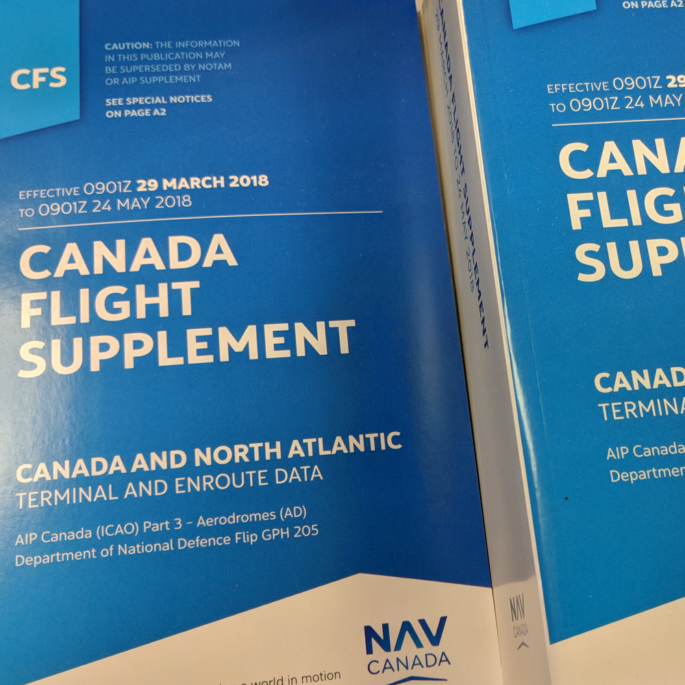 Canada Flight Supplement (CFS) September 8th 2022 Until November 3rd ...