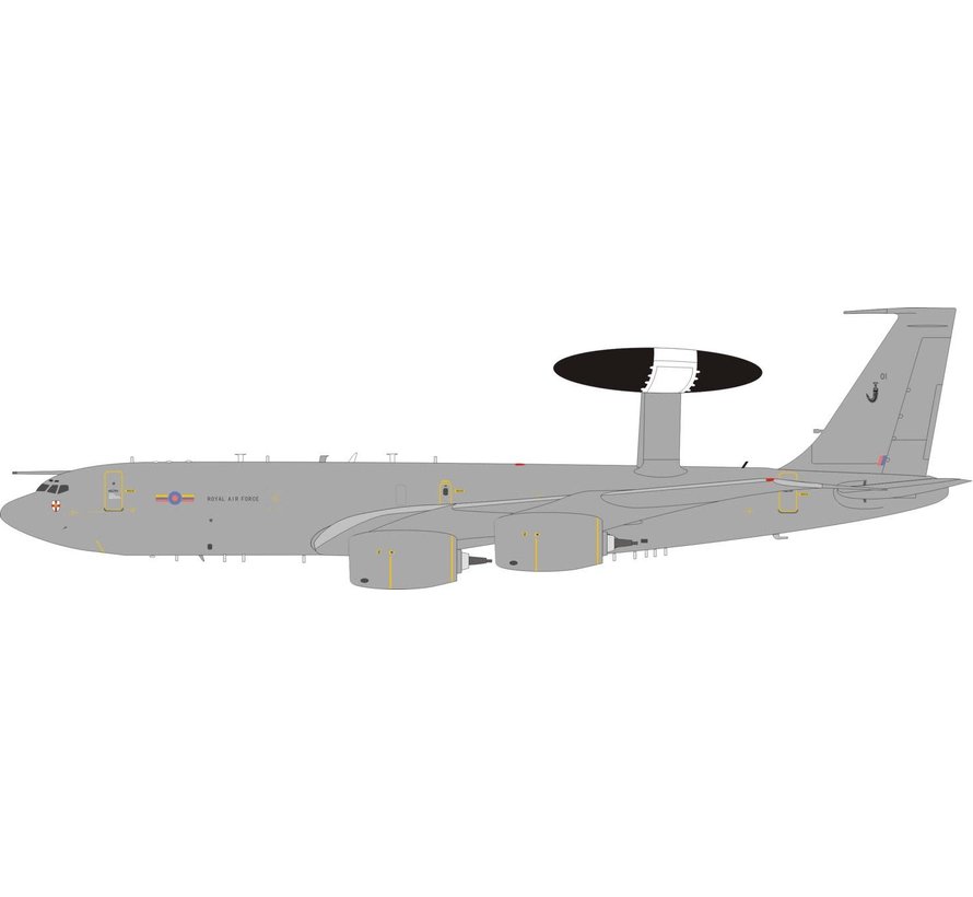 E3D Sentry AEW1 AWACS RAF ZH101 1:200 (2nd) with stand - avworld.ca