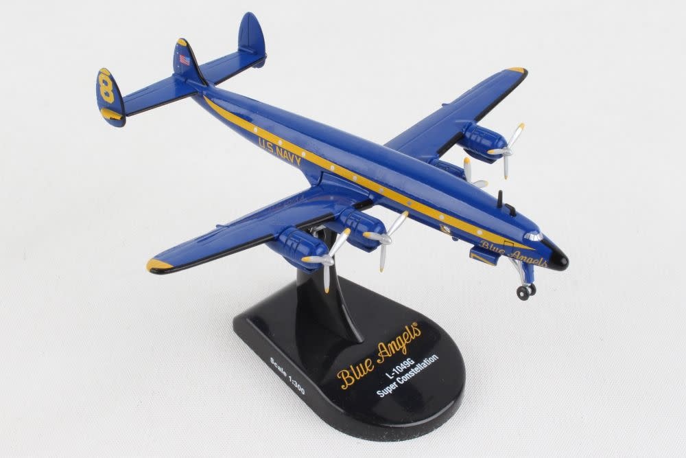 C121J L1049G Constellation Blue Angels 1:300 with stand - avworld.ca