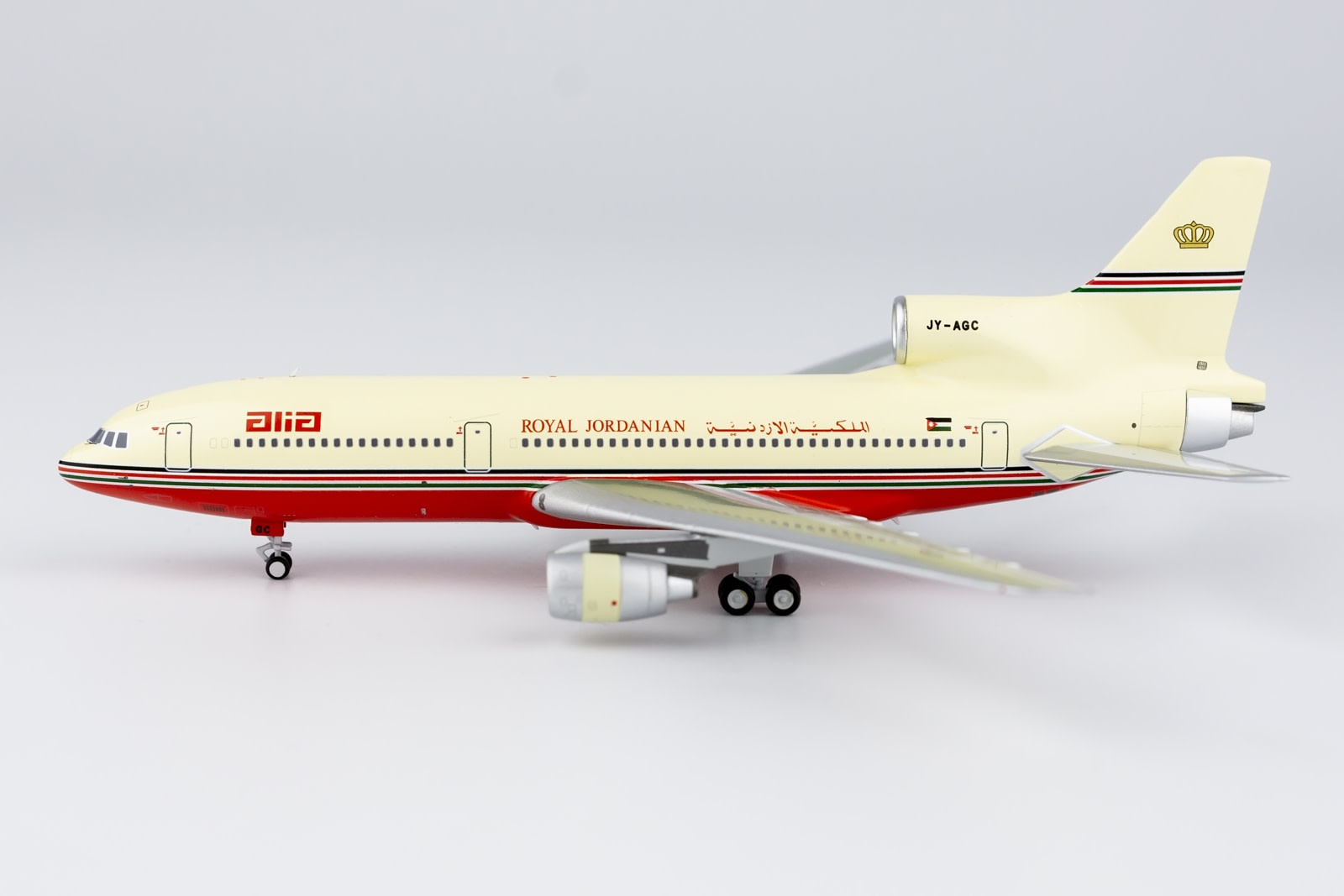 L1011-500 Tristar Alia Royal Jordanian Airline JY-AGC 1:400 - avworld.ca