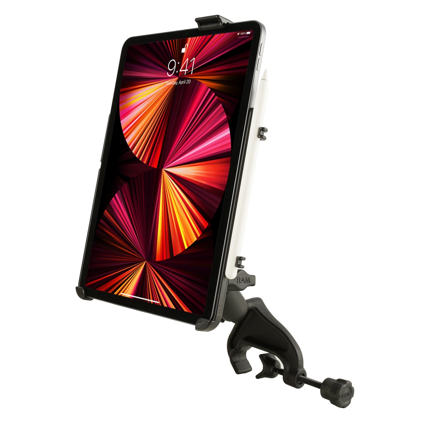 Yoke Mount for Apple iPad Pro 11", Air 4 & Air 5 Form Fitting EZ-Roll'r ...