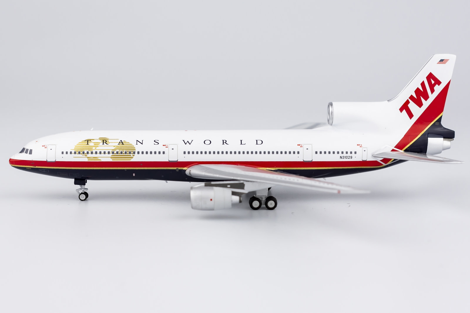 L1011-200 TWA Trans World Airlines final livery N31029 1:400 - avworld.ca