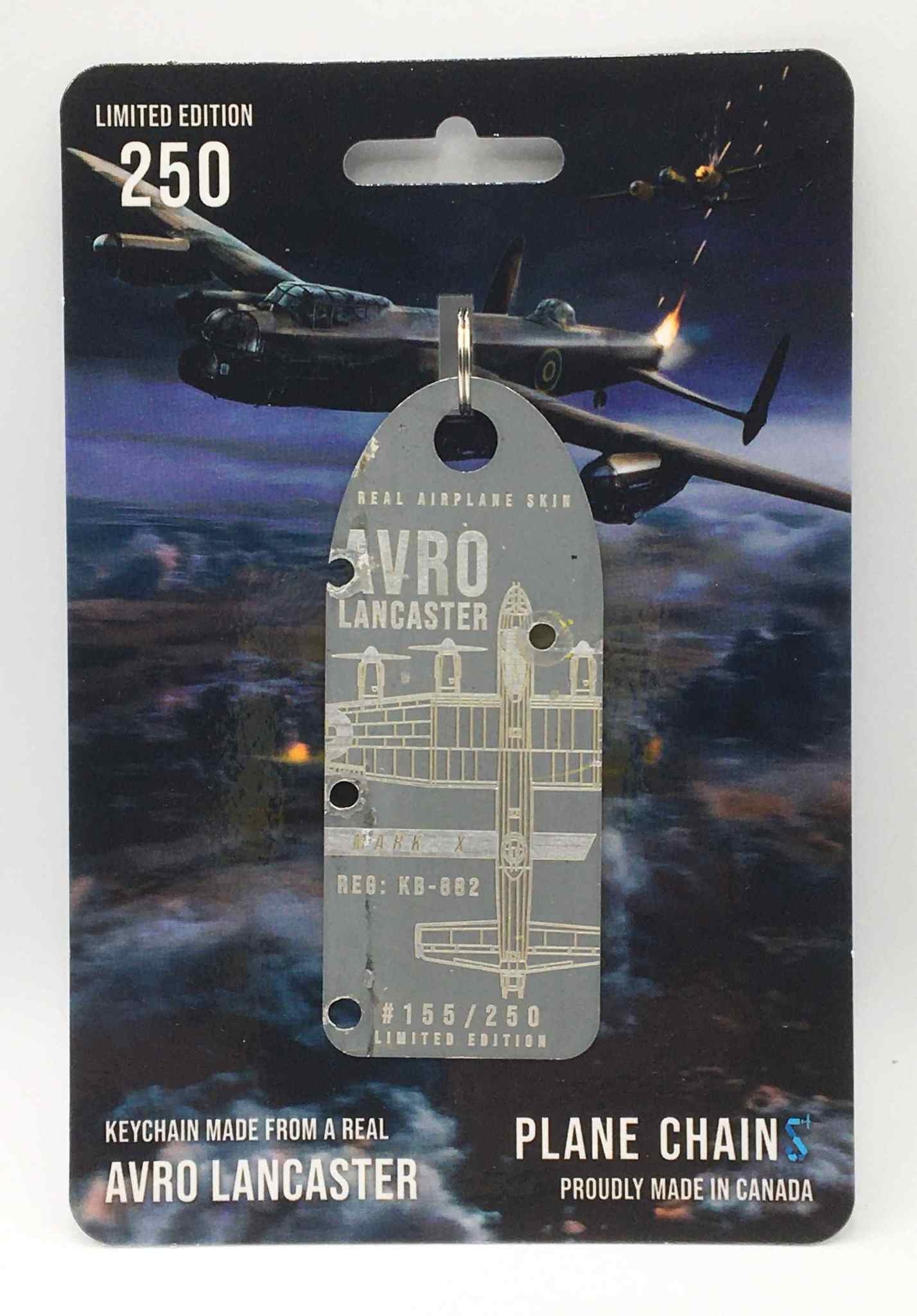 Avro Lancaster Mark X KB882 grey with rivet holes metal aircraft skin ...