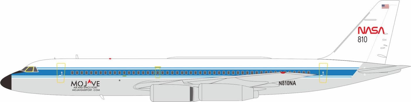 Convair CV990A (30A-5) NASA N810NA 1:200 with stand - avworld.ca