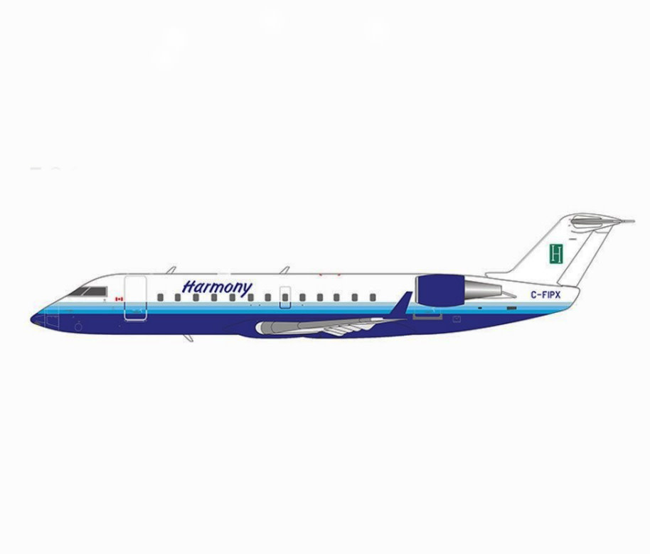 CRJ-100LR HMY Harmony Airways (United blue tulip hybrid livery) C-FIPX 1:20 - avworld.ca