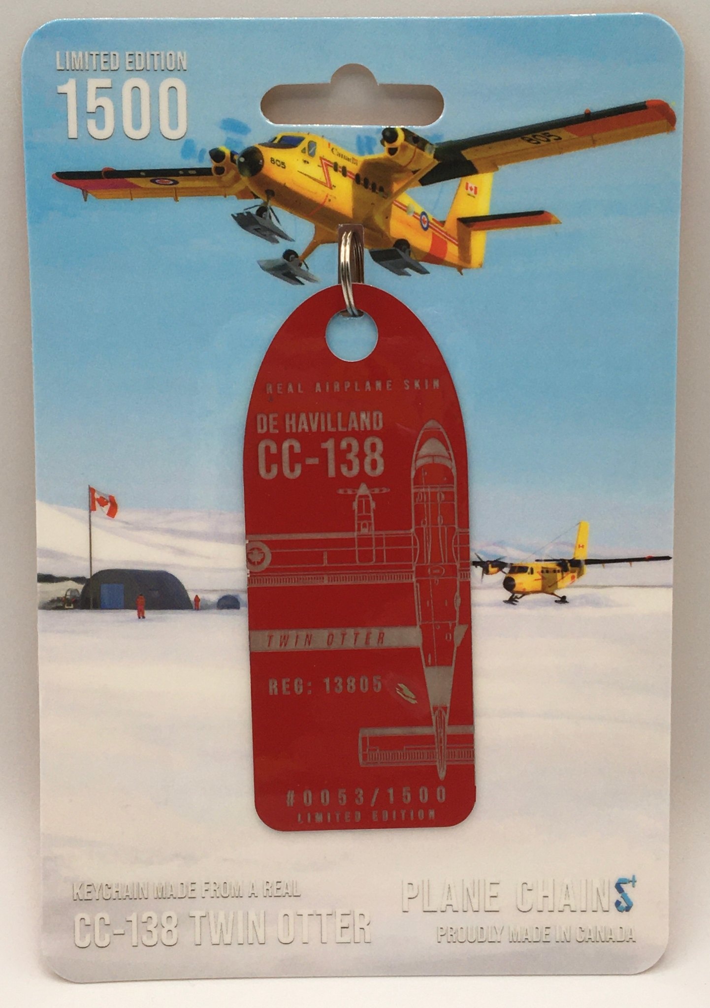 CC-138 DHC-6 T win Otter 13805 RCAF 440 Squadron red aircraft skin tag ...