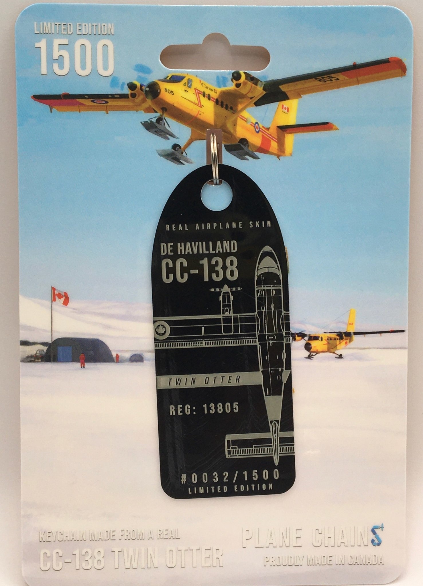 CC138 DHC-6 Twin Otter 13805 RCAF 440 Squadron black aircraft skin tag ...