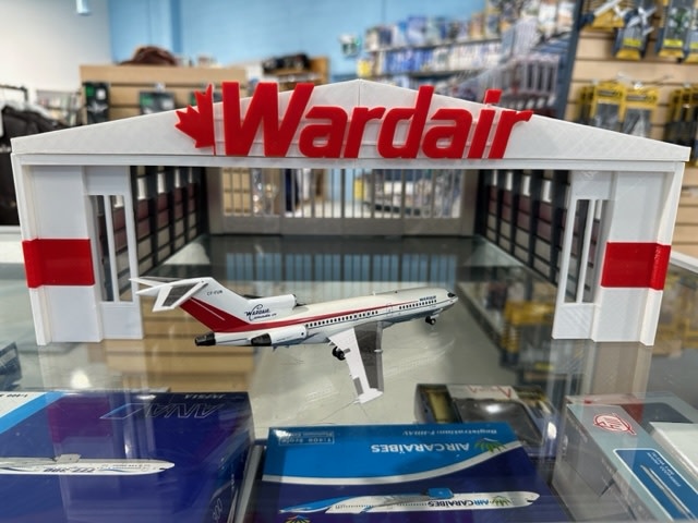 Wardair Hangar 1:200 3D Printed - avworld.ca