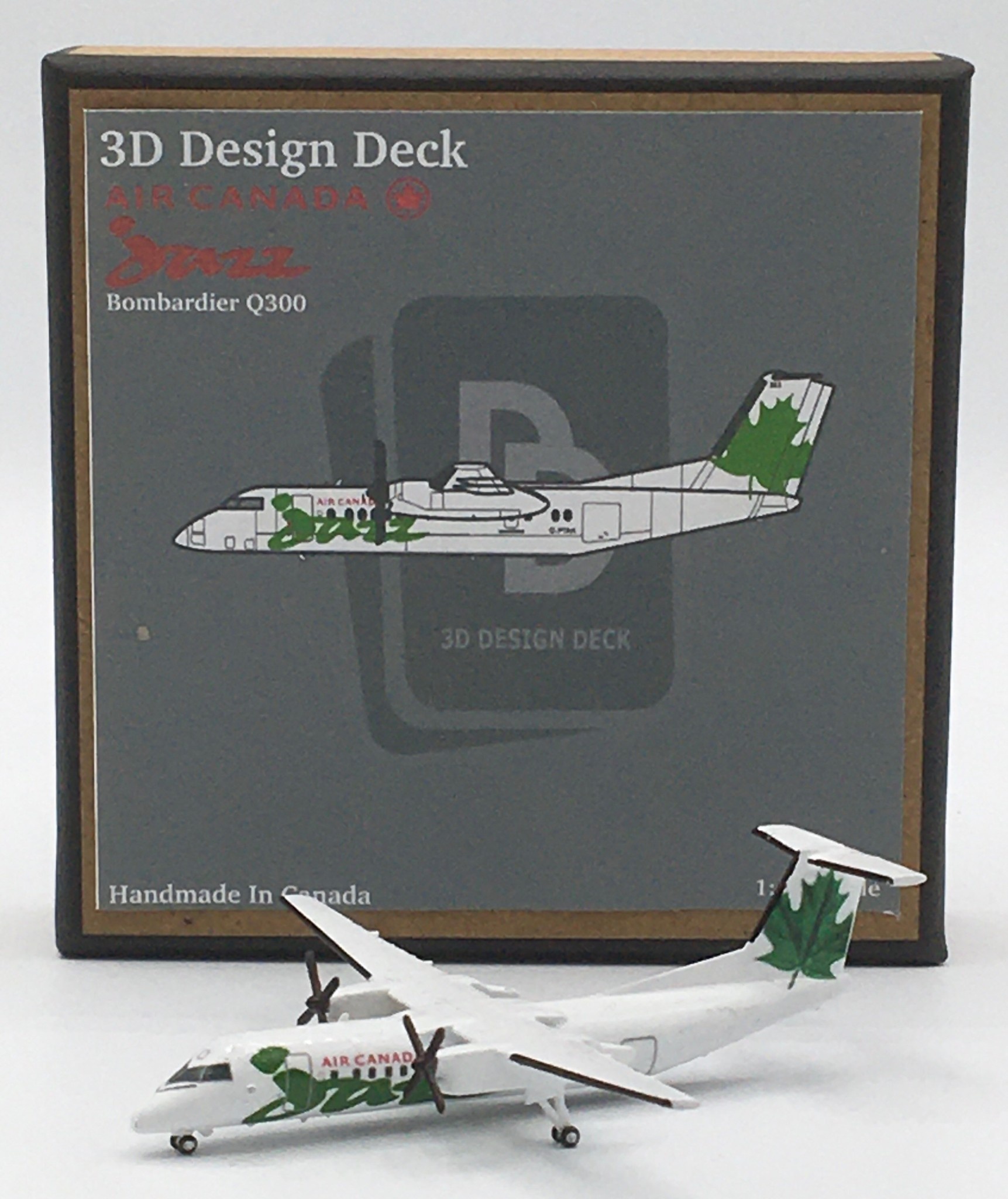 dash-8 Q300 jazz original green maple leaf C-FSOU 1:400 (3d printed ...