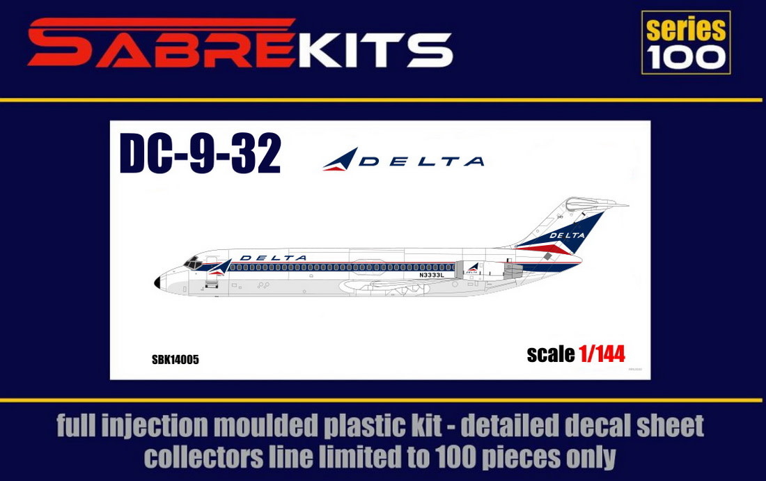 Sabre Kits DC9-30 Delta 1:144 [Ex-Fly] - avworld.ca