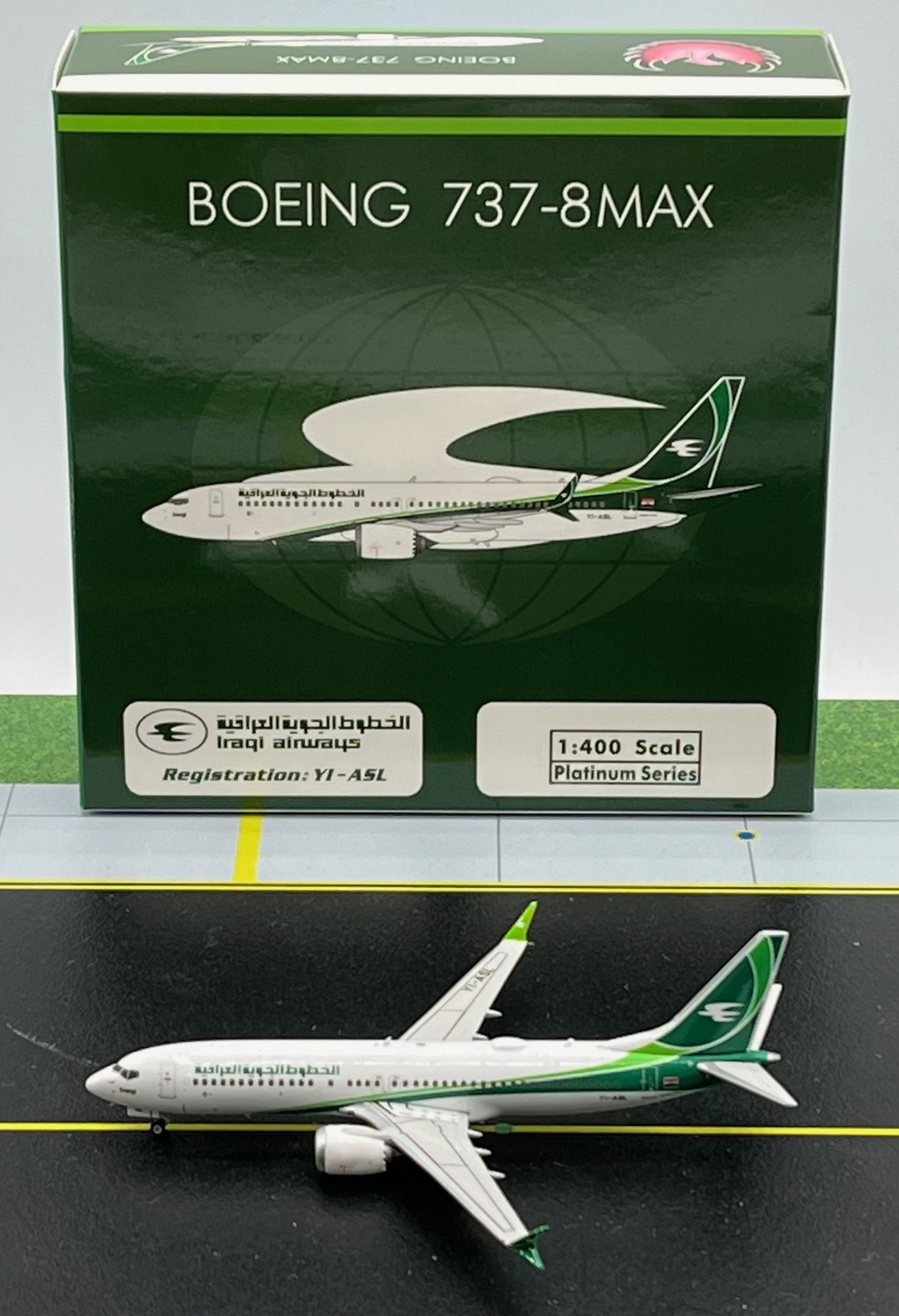 B737-8 MAX 8 Iraqi Airways YI-ASL 1:400 - avworld.ca