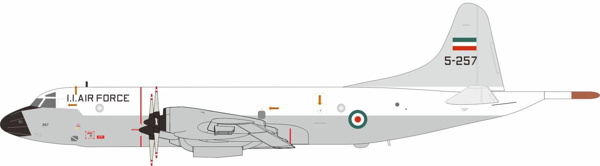 P-3 Orion Iran Air Force white / grey 5-257 1:200 - avworld.ca