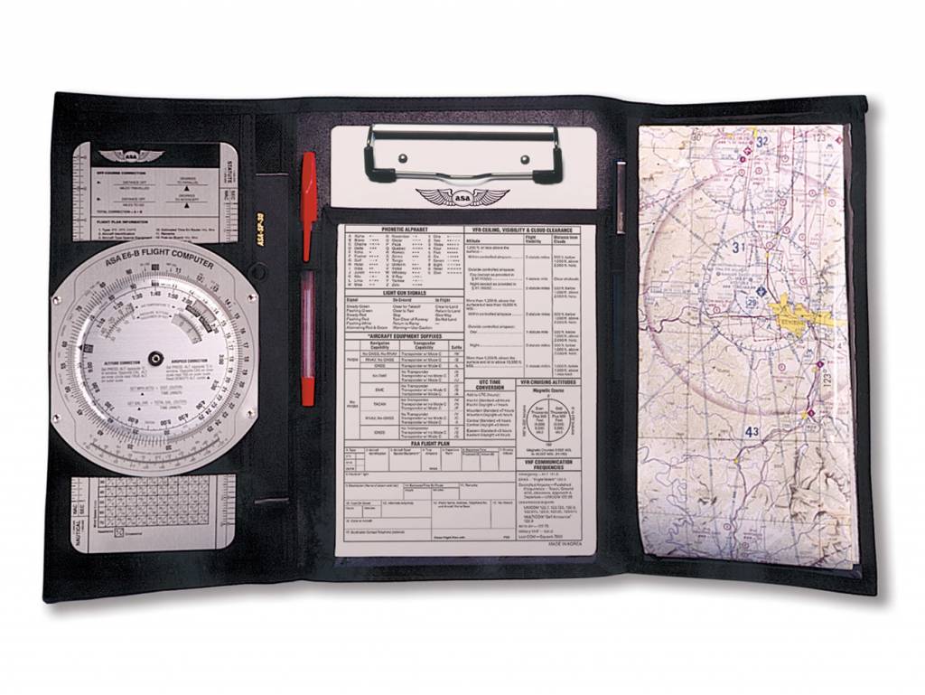 ASA - Aviation Supplies & Academics KB-3L Kneeboard Trifold Long ...