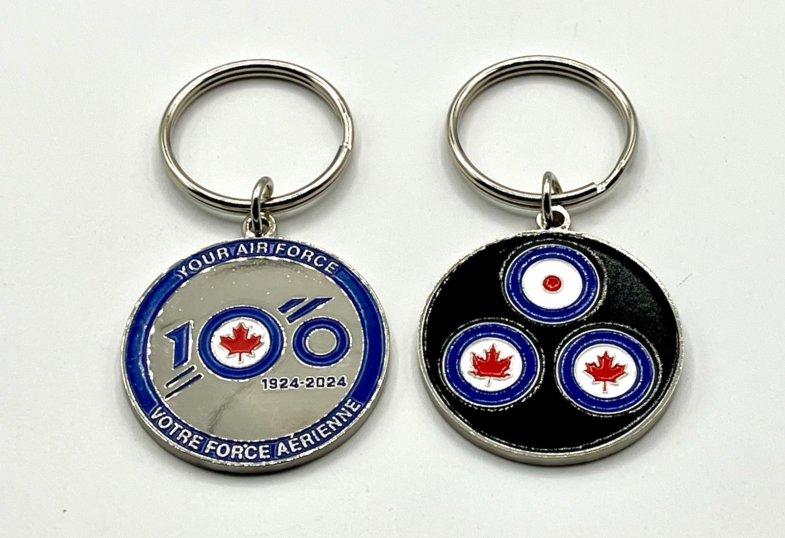 Key Chain RCAF 100 1924-2024 Three Roundels - avworld.ca