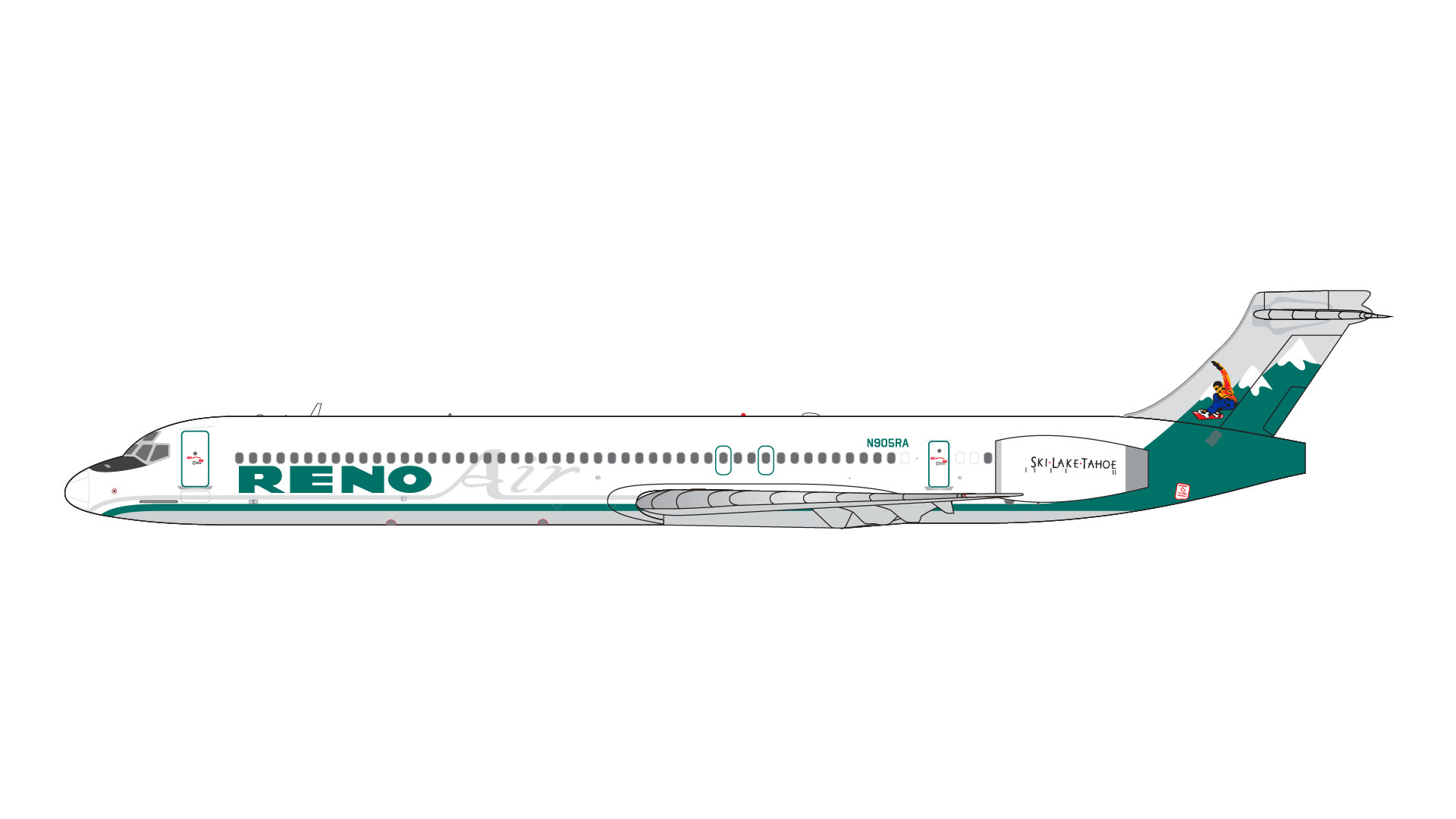 MD-90 Reno Air N905RA 1:400 *Pre-Order - avworld.ca